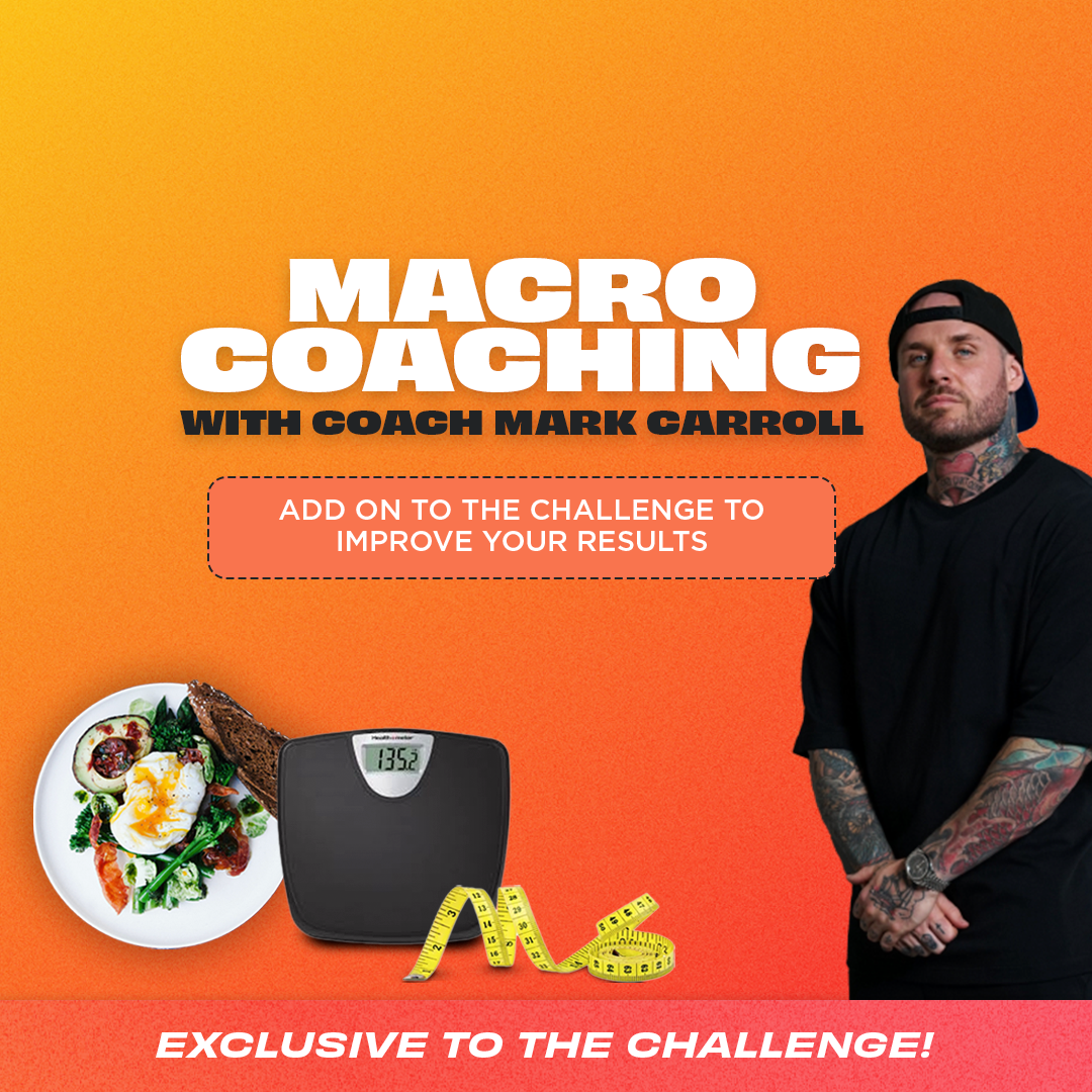 Macro Coaching - Add to 8-Week "SHRED & SHAPE" Challenge 2025 - Coach Mark Carroll
